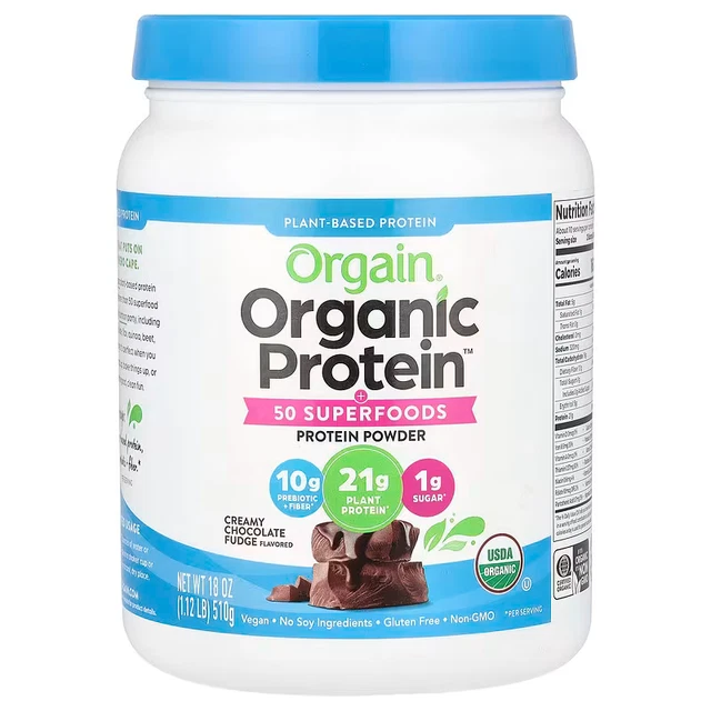 ORGAIN, ORGANIC PROTEIN, Creamy Chocolate Fudge, 510g, Expiry"12/2025 £ ...