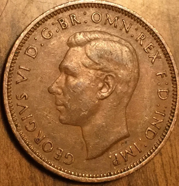 1944 UK GB Great Britain Half Penny Coin $2.60 - PicClick CA