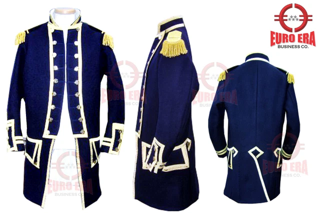 NAPOLEONIC REGENCY NAVAL Admiral Captain Frock Coat With Waistcoat In ...