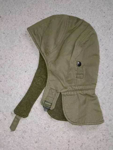 GENUINE WW2 US Tank Crew Cold Weather Cap, Tank Crew Cold Weather Liner ...