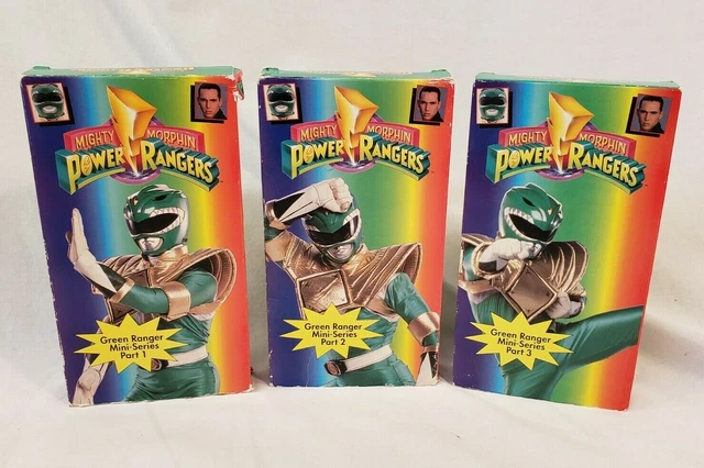 MIGHTY MORPHIN POWER Rangers Green Ranger Mini Series Part 1-3 VHS EUR ...