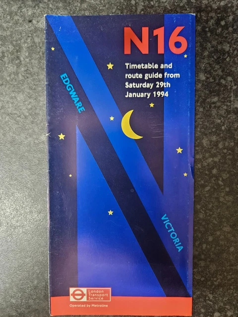 LONDON TRANSPORT TIMETABLE Leaflet London Transport Services Metroline ...