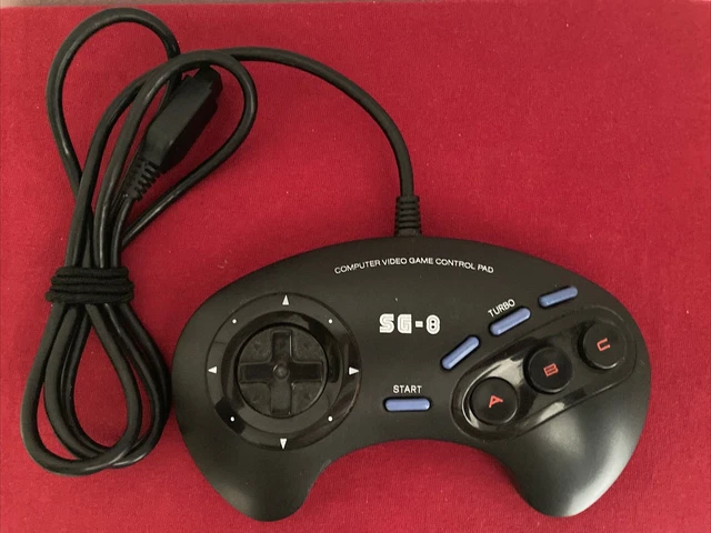 MANETTE SG-8 AUTO FIRE Controller Sega Megadrive Genesis with TURBO ...