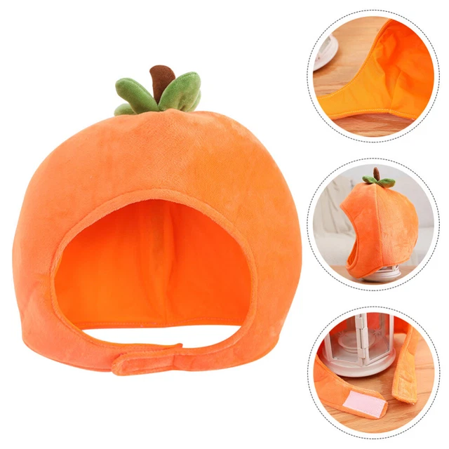 PLUSH HEADWEAR FRUIT Hat Food Persimmon Headgear Attractive £11.95 ...
