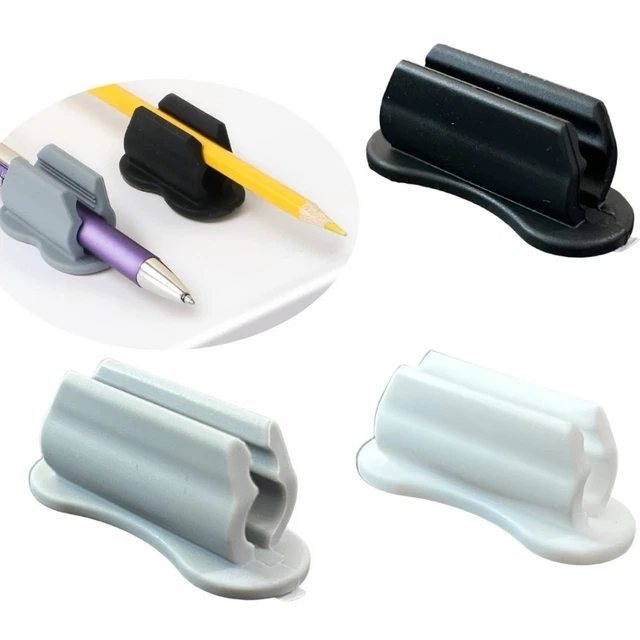 10PCS ADHESIVE PEN Clip Holder for Refrigerator Desk Wall Whiteboard ...