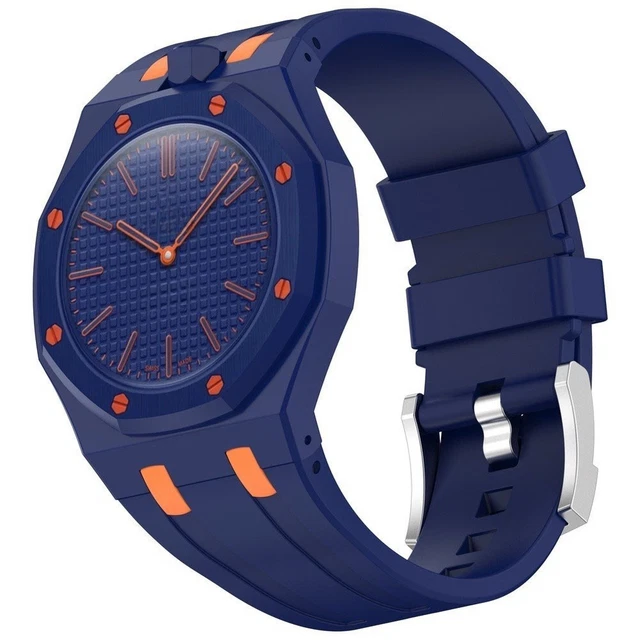 SEAMLESS FIT SILIKON StrFor AP für Swatch und für AP Royal Uhrensysteme ...