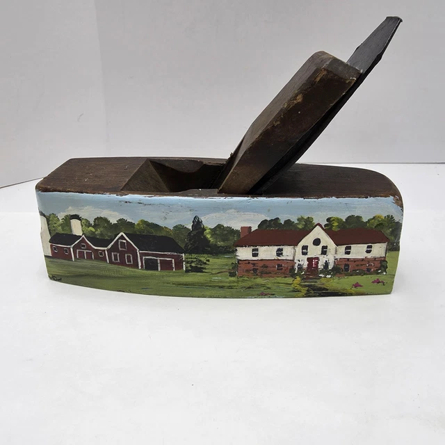 ANTIQUE J.D. LONG Wood Hand Plane w/ J.W. Butcher Cast Steel Blade ...