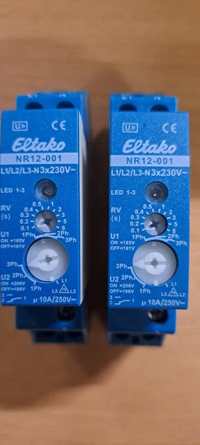2 STK ELTAKO Netzüberwachungsrelais NR12-001 Phasenwächter 3x230Volt EUR 25,00 - PicClick DE