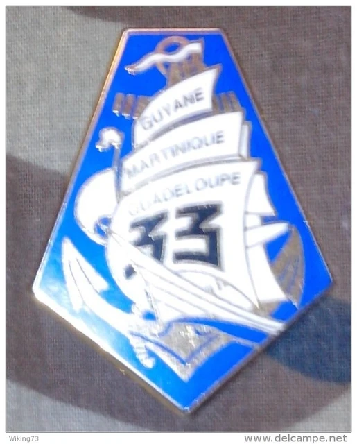 INSIGNE 33° RÉGIMENT d’Infanterie de Marine - Coloniale - TDM - RIMa - Outre mer EUR 4,99 ...