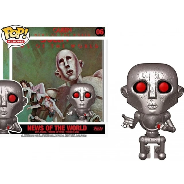 FUNKO POP! FIGURE Robot News of The World Queen Albums DISPONIBILE! EUR ...