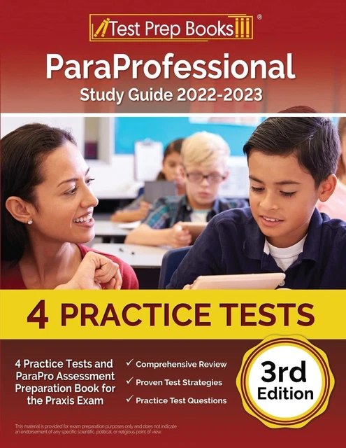 PARAPROFESSIONAL STUDY GUIDE 2022-2023:4 Práctica Tests Y Parapro ...