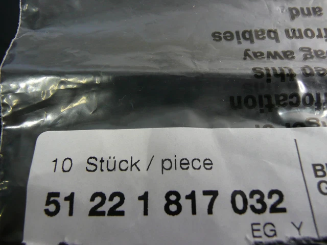 NEW GENUINE BMW Door Lock Rod Lever Pivot Grommet Bush 51221817032 £4. ...