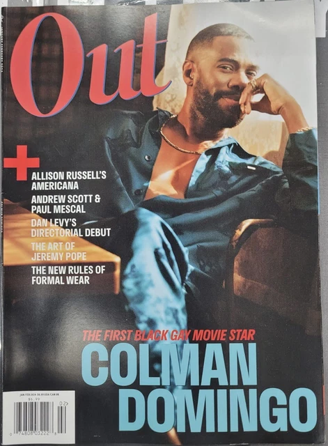 OUT MAGAZINE-JAN/FEB 2024-FIRST BLACK GAY MOVIE STAR-COLMAN DOMINGO ...