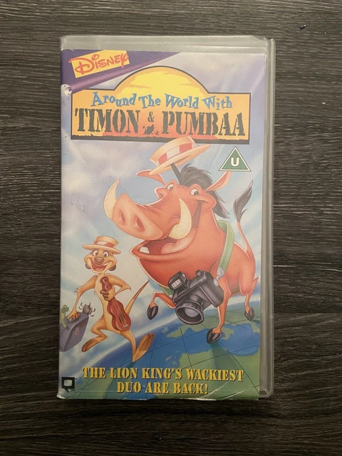 WALT DISNEY AROUND The World With Timon & Pumbaa VHS Video Tape Lion ...