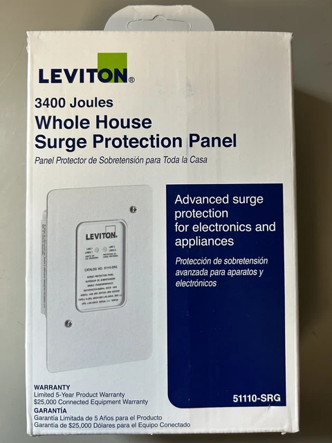 LEVITON 120-VOLT/240-VOLT RESIDENTIAL Whole House Surge Protection ...