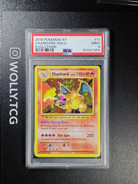 CHARIZARD PSA 9 Holo Rare XY Evolutions 11/108 MINT pokemon Card BGS ...
