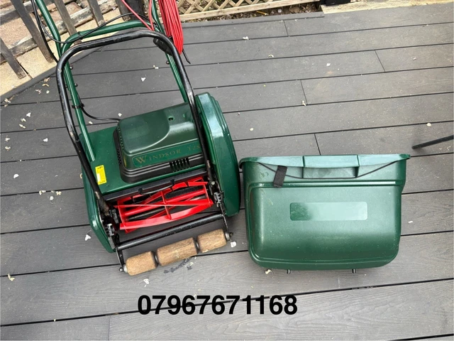 ATCO WINDSOR 12S Self Propelled Electric Cylinder Lawnmower Allett ...