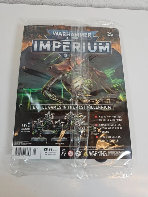 WARHAMMER 40K IMPERIUM Issue 25 Necron Immortals - brand new and sealed ...