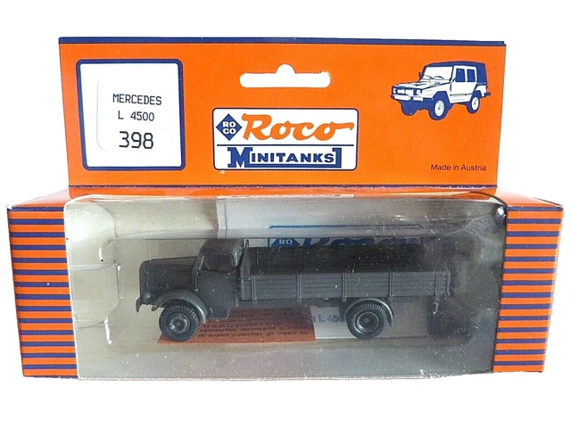 ROCO MINITANKS H0 398 Mercedes Daimler Benz Mb L 4500 Pritsche Bw ...