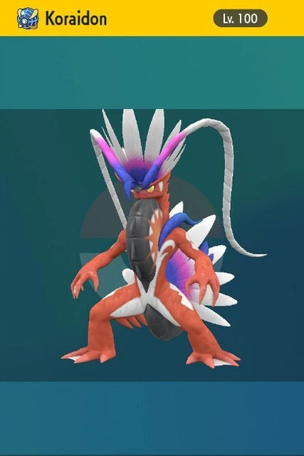 POKEMON KARMESIN + Purpur - Koraidon Lvl 100 - 6x31 Max DV / IV / EV ...