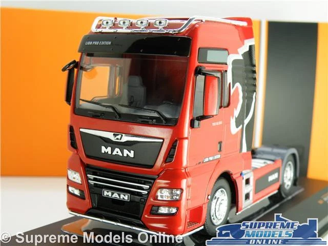 MAN TGX XXL Model Lorry Truck Cab Tractor Unit Red 2018 1:43 Ixo Tr074 ...