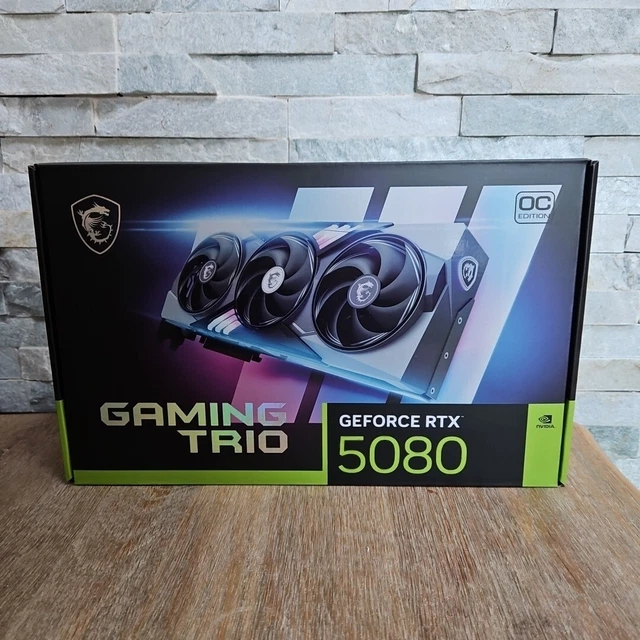 BRAND NEW MSI NVIDIA GeForce RTX 5080 Gaming Trio OC 16GB GDDR7 ...