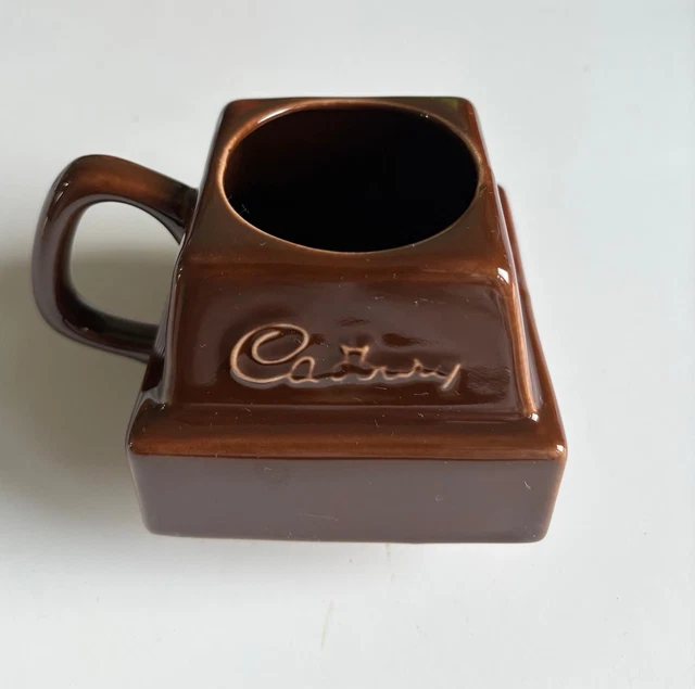 VINTAGE CADBURYS CHOCOLATE Square Ceramic Mug Cup Retro Tea Coffee £1. ...