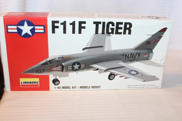 KIT MODÈLE LINDBERG, F11F Tiger Jet échelle 1/48 #70504 BN boîte ouverte EUR 67,46 - PicClick FR
