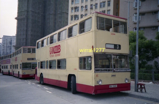 ORIGINAL BUS PHOTOGRAPHIC negative Kowloon Motor Bus Fleetline D1096 ...