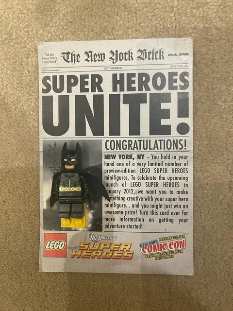 MINIFIGURE LEGO BATMAN 2011 New york Comic Con NYCC EUR 3.000,00 ...