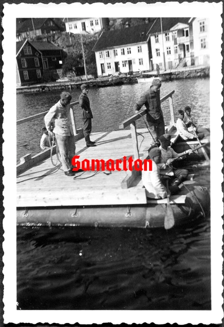 G5/8 EARLY WW2 Original Photo Of German Wehrmacht Pontoon Inflatable ...