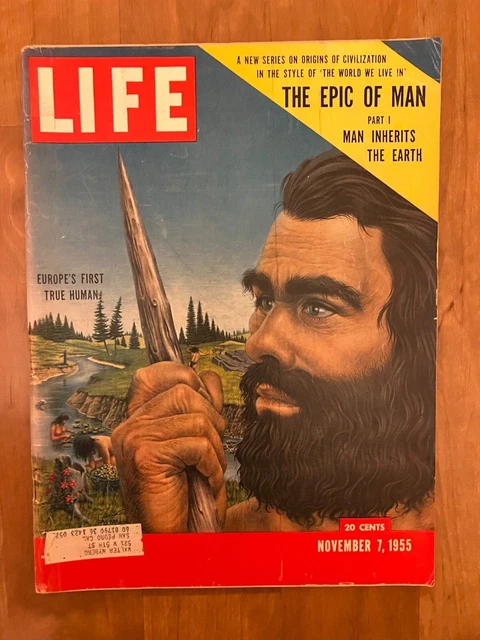 LIFE MAGAZINE NOVEMBER 7, 1955 Europe's First True Human, Vintage Ads £ ...