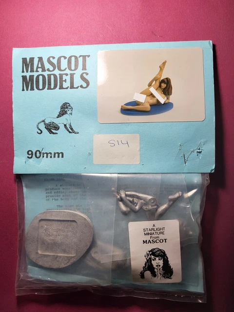 FIGURINI GIRL MASCOT models S14 Figure tim richards 90 mm white metal ...