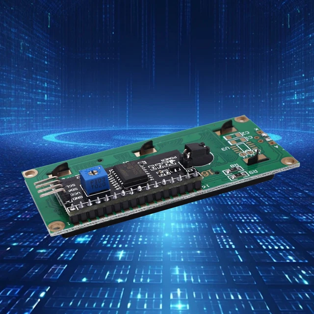 I2c 1602 Lcd Module With Potentiometer For Arduino And Microcontrollers 8838