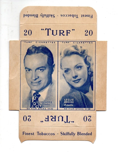 CARRERAS TURF SLIDE DOUBLE CIGARETTE CARD FILM STARS 1947 No's 26 & 40 ...