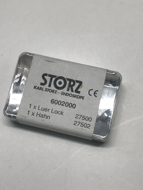 CONNECTEUR KARL STORZ 6002000 Luer-lock 27500 avec kit stopcock 27502 ...