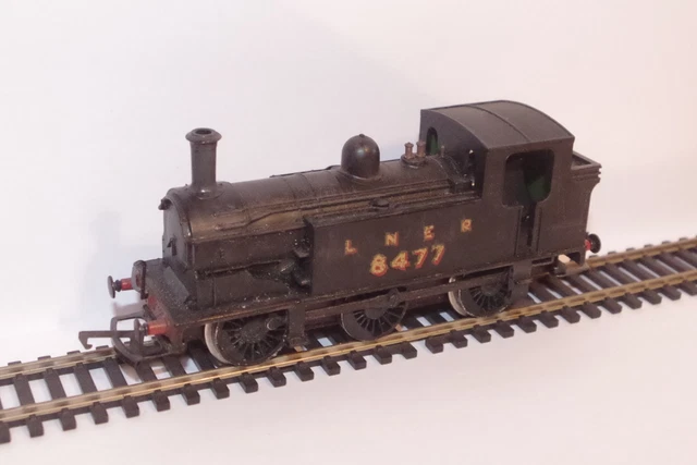 RAILWAY MODEL HORNBY R252 LNER J83 8477 NBR 0-6-0T Loco Repainted Black ...