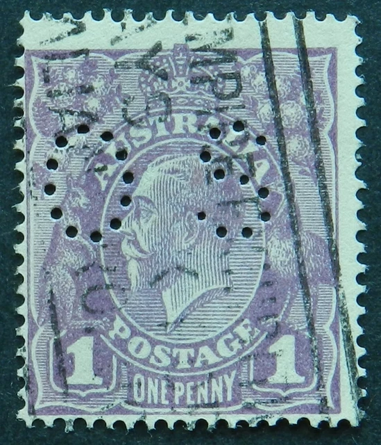 AUSTRALIA 1922 1D official SG O67 Used cat £15 $4.60 - PicClick AU