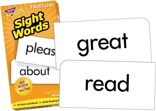 TREND ENTERPRISES SIGHT Words Flash Cards, Set of 96 $20.47 - PicClick