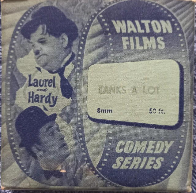 LAUREL & HARDY Tanks A Lot 8mm Cine Film Walton Films Silent Movie ...