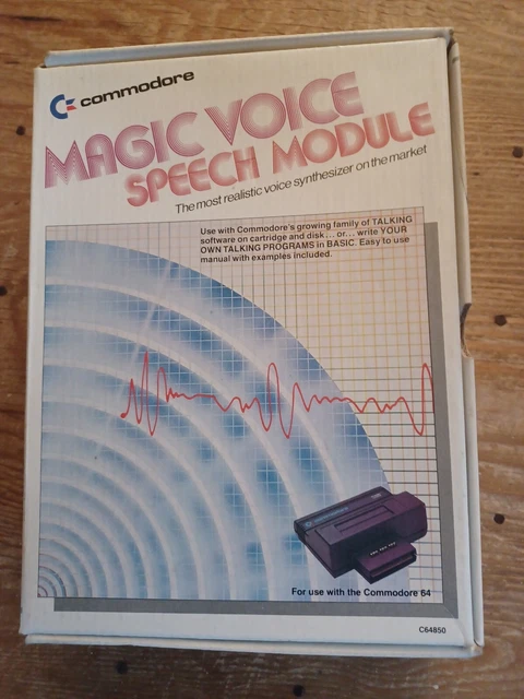 RARE MAGIC VOICE Speech Module For Commodore 64 C64 NMIB - WORKS! $249. ...
