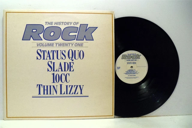 STATUS QUO SLADE 10CC THIN LIZZY history of rock volume 21 2X LP HRL ...