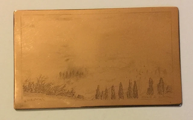 ANTICA INCISIONE SU Lastra Di Rame Matrice Per Stampe - La Certosa Di ...