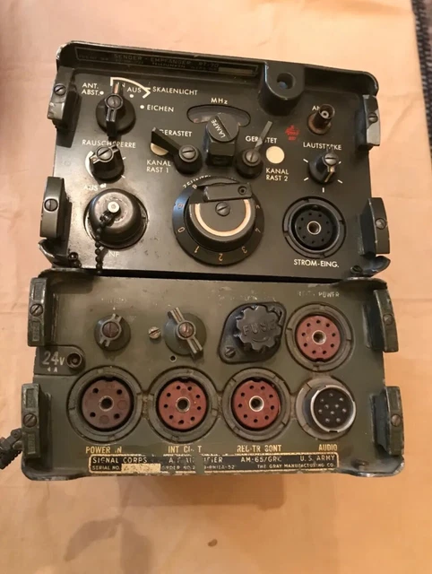 US ARMY KOREAN War US ARMY RT-70 GRC Signal Corps AF Amplifier Radio AM ...