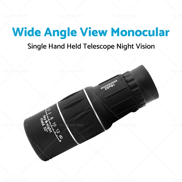 HIGH POWERED WIDE angle View Monocular Single Hand Held Telescope Night ...