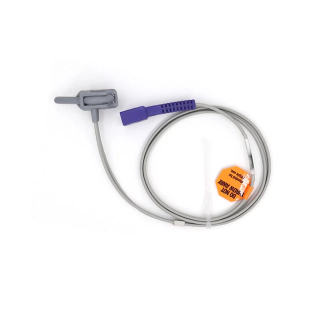NEONATE SPO2 REUSABLE finger sensor Silicon Wrap probe. 9 Pin Connector ...