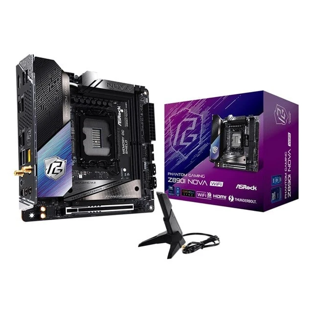 ASROCK PHANTOM GAMING Z890I NOVA WIFI Intel Z890 LGA 1851 Socket V1 ...