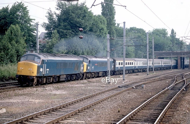 ORIGINAL 35MM COLOUR slide Diesel loco Class 45s 45110 & 45111 +rights ...