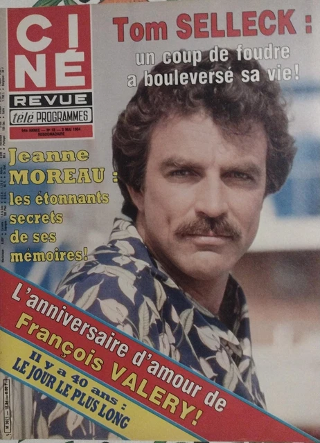CINE REVUE/ TOM Selleck-Jeanne Moreau-Pascale Petit-Richard Egan / 3 ...