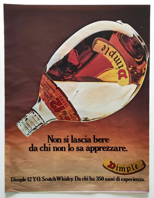 PUBBLICITA' DIMPLE 12 Y.O. Scotch Whisky Vintage Advertising Werbung ...